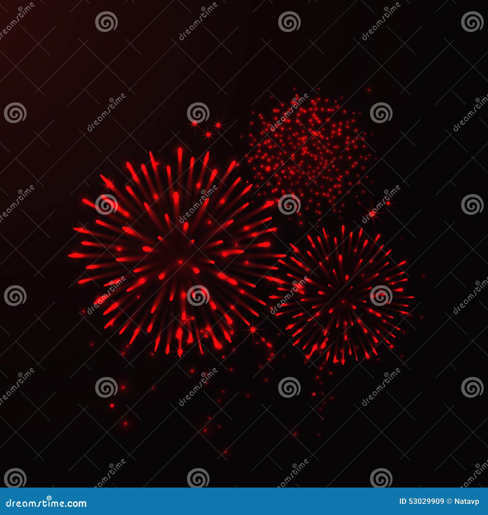 Vector Fireworks stock vector. Illustration of city, birthday - 53029909