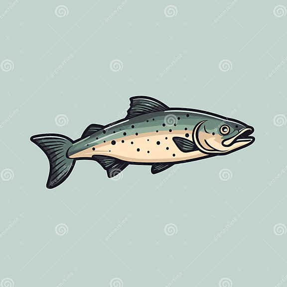 Vector of a Fish Swimming in the Water Stock Vector - Illustration of ...