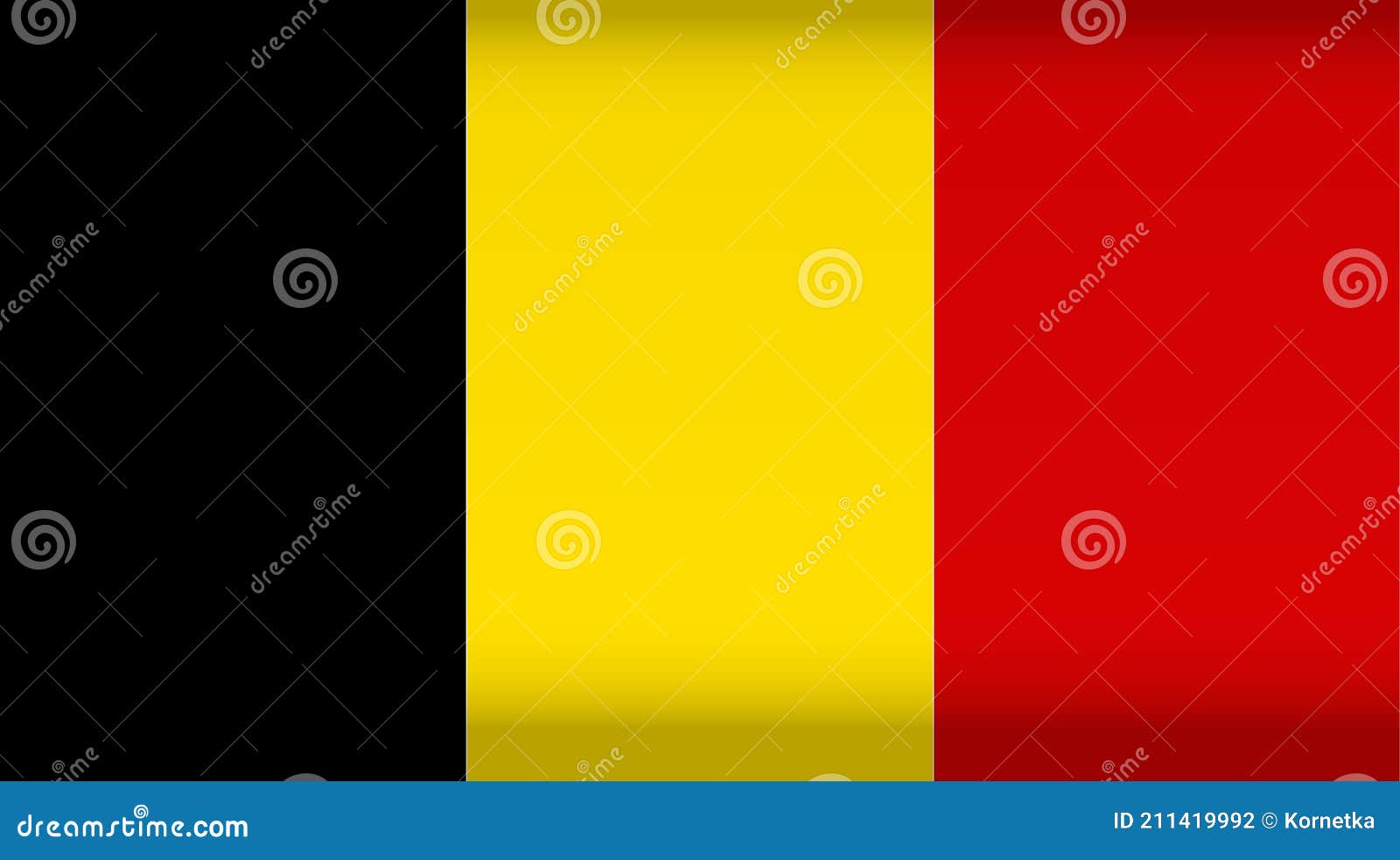 Vector Flag of Belgium. Color Symbol Isolated Stock Vector ...