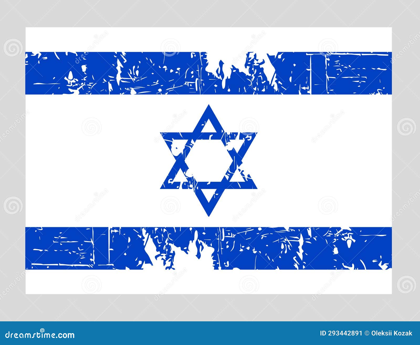 Vector Flag of Israel. Image of the Israeli Flag Stock Vector ...