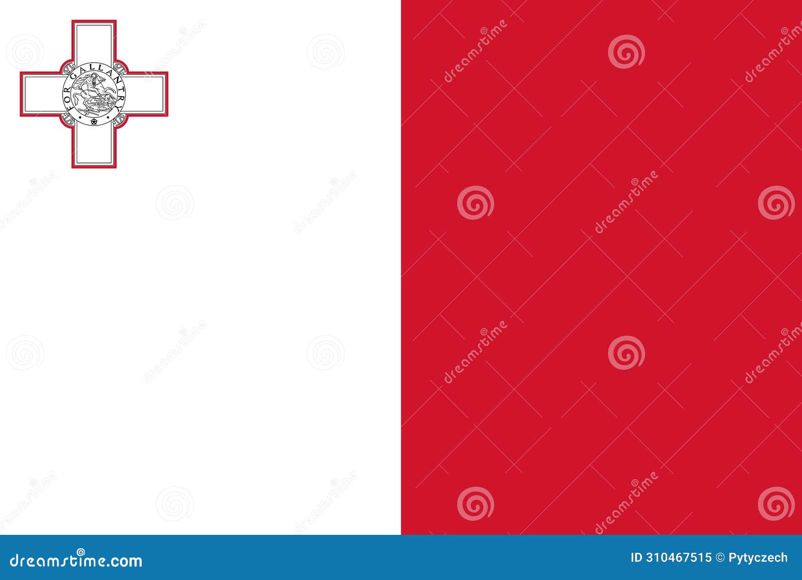 Vector flag of Malta stock illustration. Illustration of design - 310467515