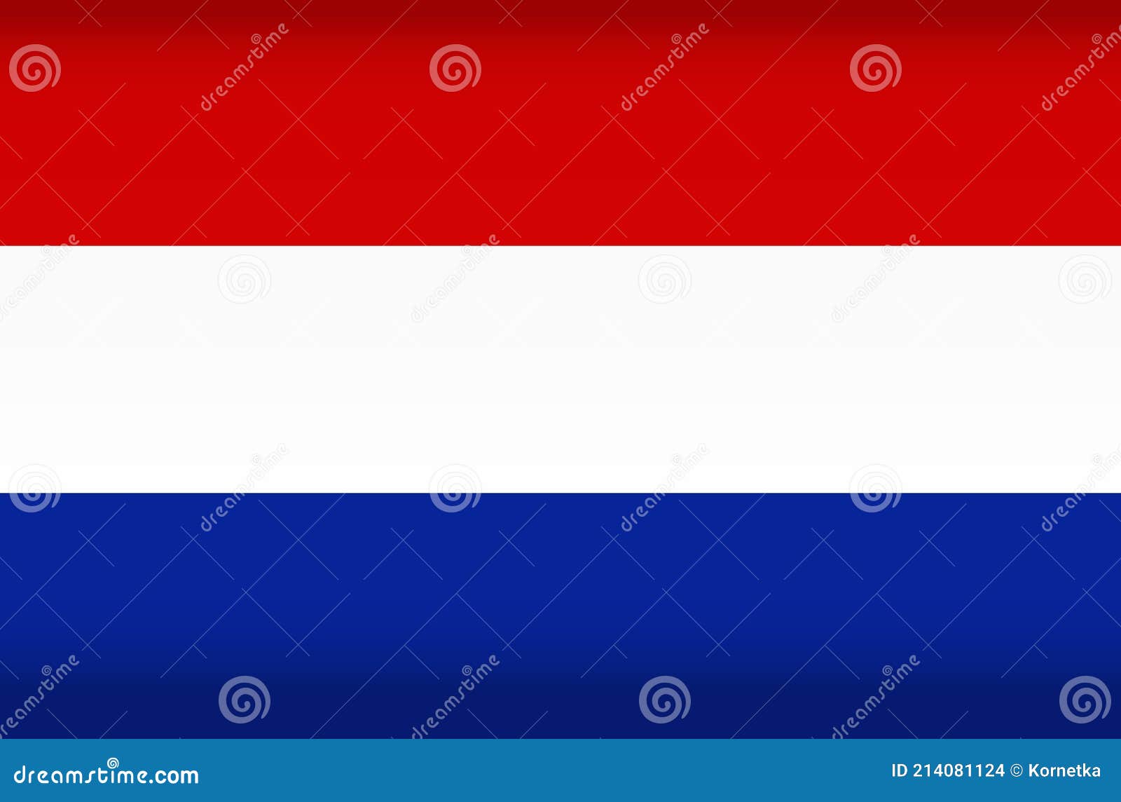 Vector Flag of Netherland. Color Symbol Isolated Stock Vector ...