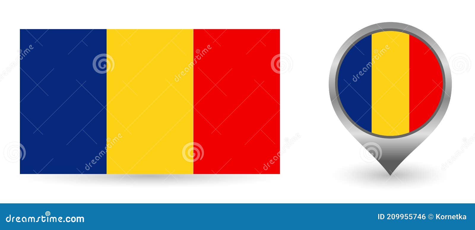 Romania Location Pin Map Navigation Label Symbol Vector Illustration ...