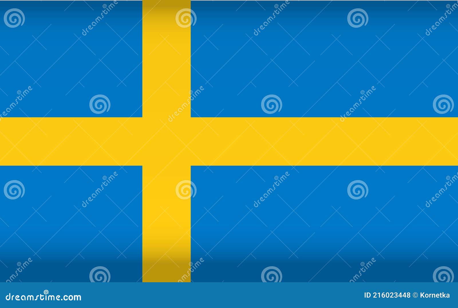 Vector Flag of Sweden. Color Symbol Isolated Stock Vector ...