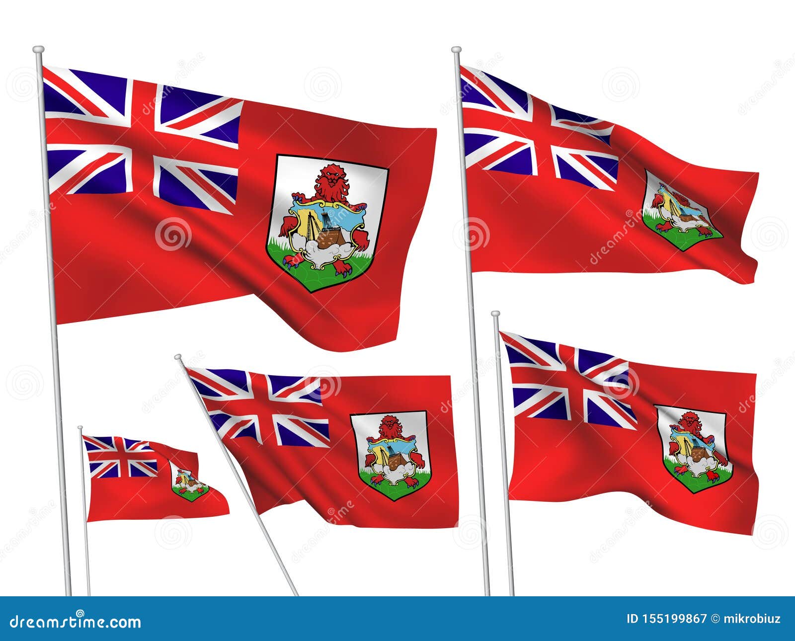 Vector flags of Bermuda stock vector. Illustration of american - 155199867