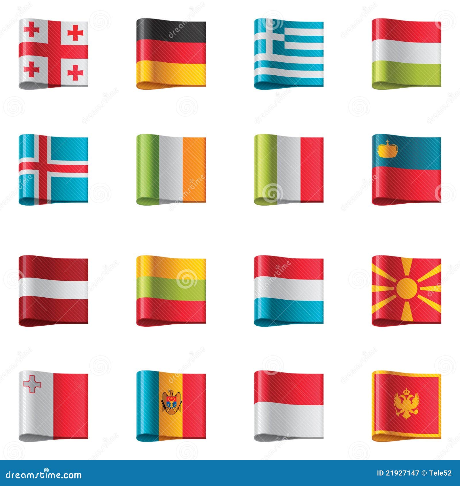 Vector Flags. Europe, Part 2 Stock Vector - Illustration of nation ...
