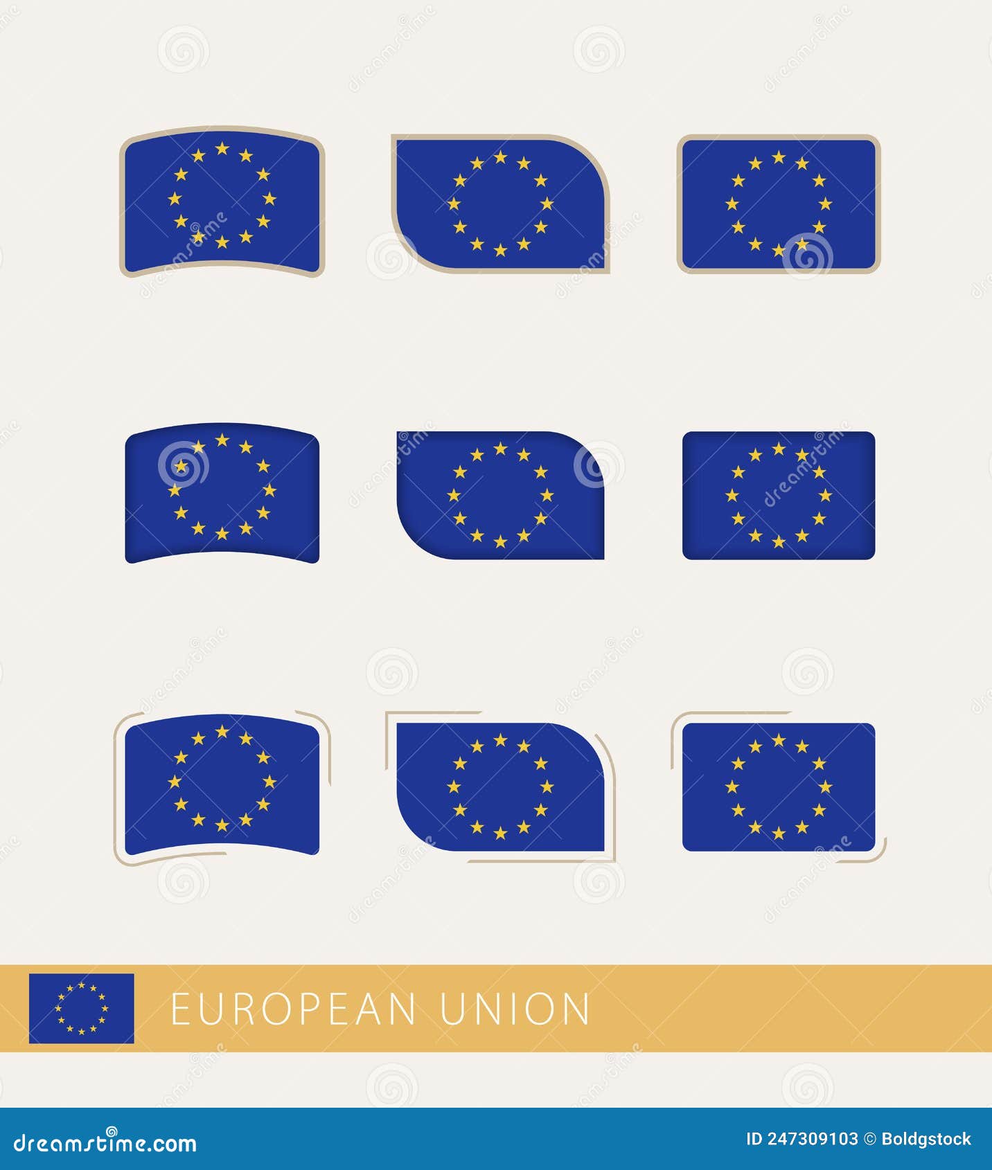 Vector Flags of European Union, Collection of European Union Flags ...
