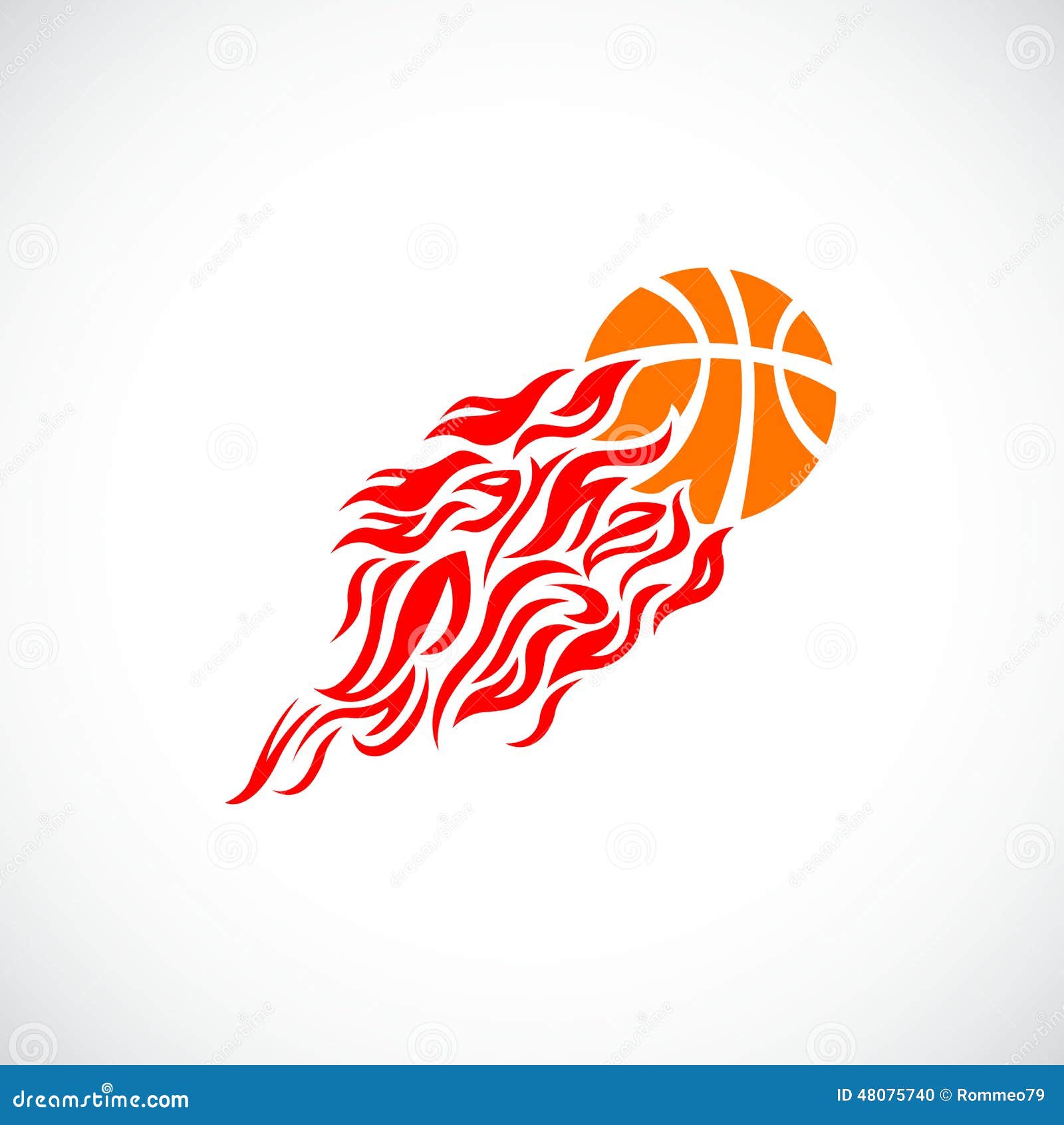 Vector, Flame, Fire, Ball, Orange, Basketball, Stock Vector ...