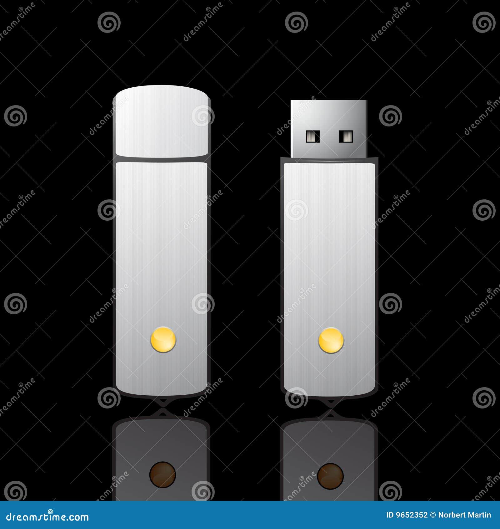 Vector Flash Drive Illustration Stock Vector - Illustration of flash ...