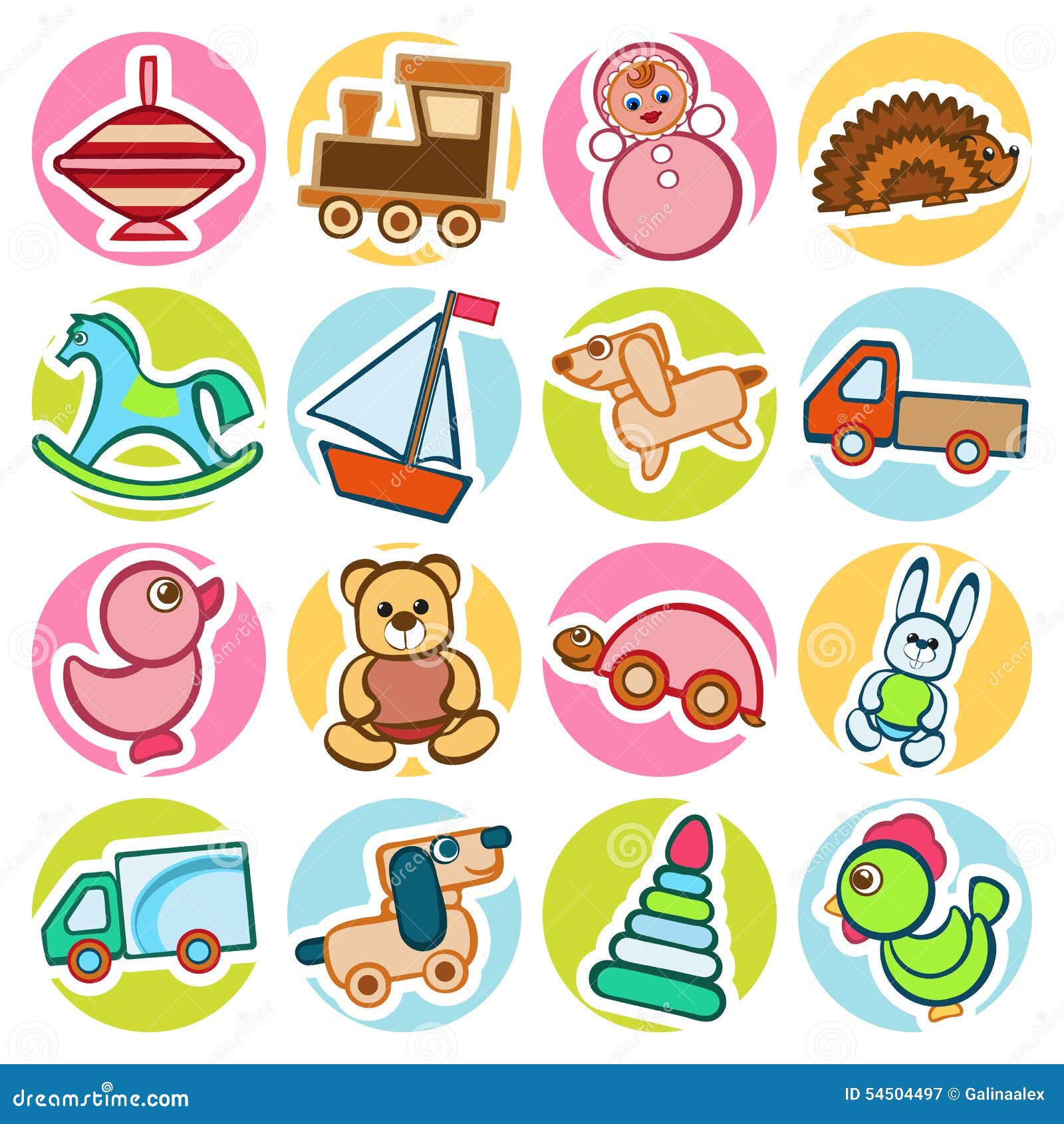 Vector flat baby icons set stock vector. Illustration of flat - 54504497