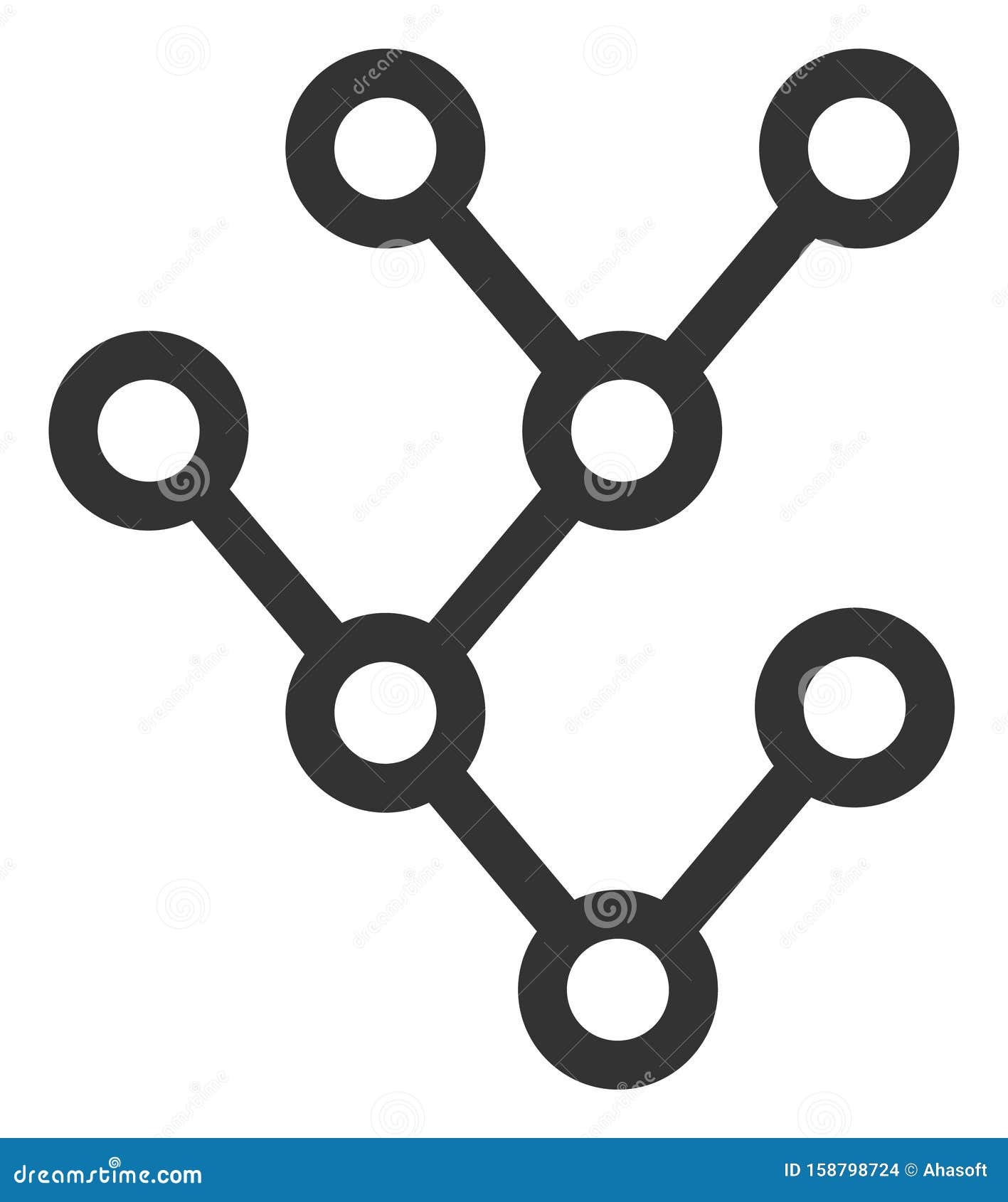 Vector Flat Binary Tree Icon Stock Vector - Illustration of program ...