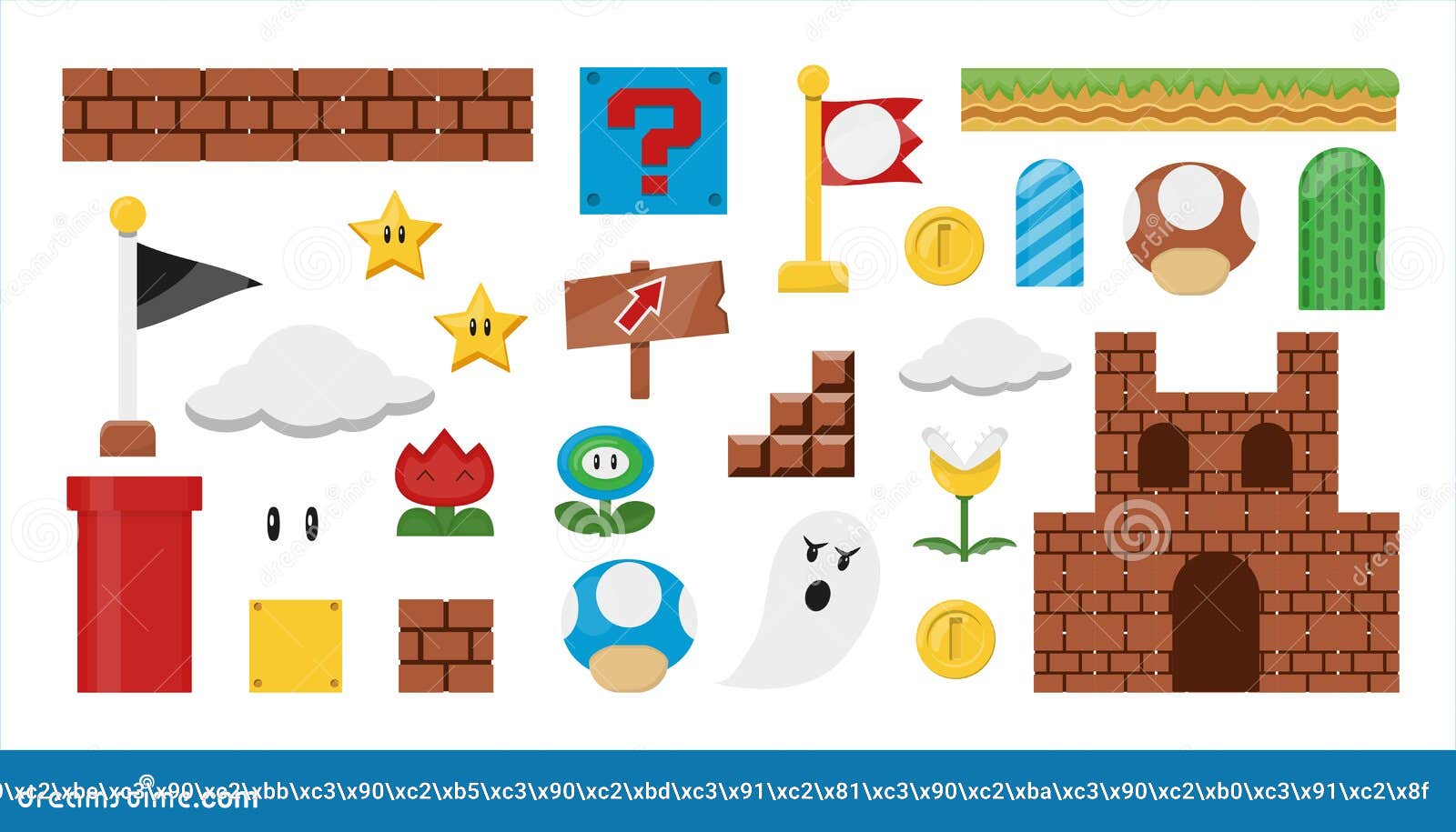 SUper Mario Bros Background Wallpaper Editorial Photo | CartoonDealer ...