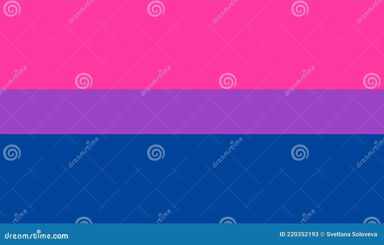Vector Flat Bisexual Pride Flag Stock Illustration - Illustration of ...