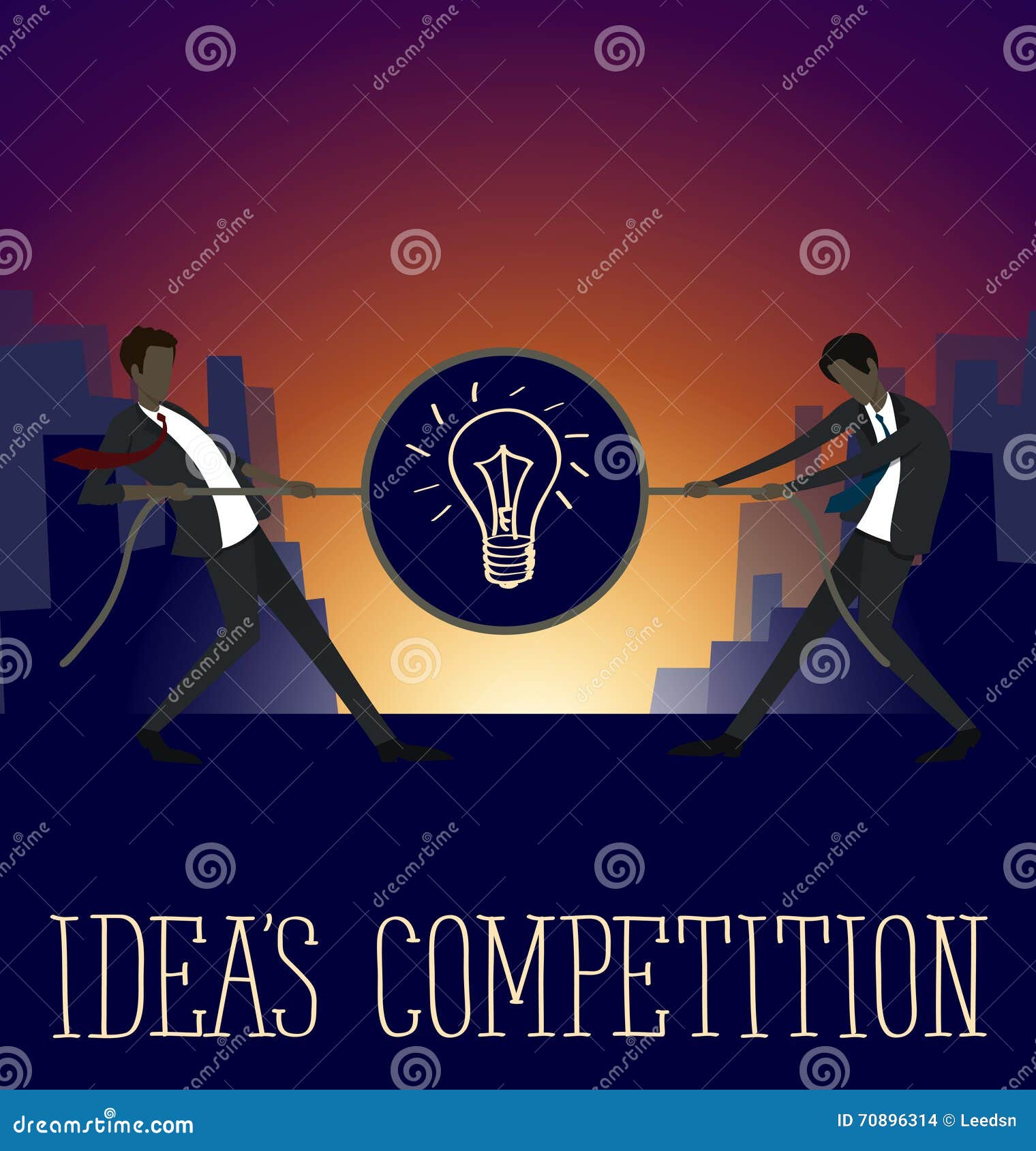 Vector Flat Business Concept Stock Vector - Illustration of idea ...