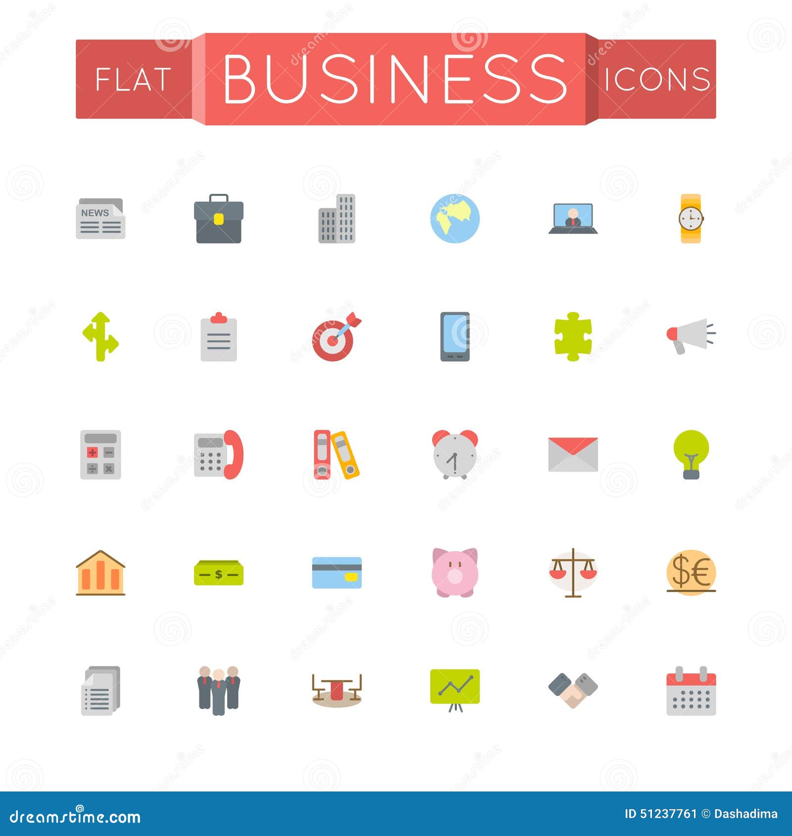 Vector Flat Business Icons Stock Illustrations – 470,661 Vector Flat ...