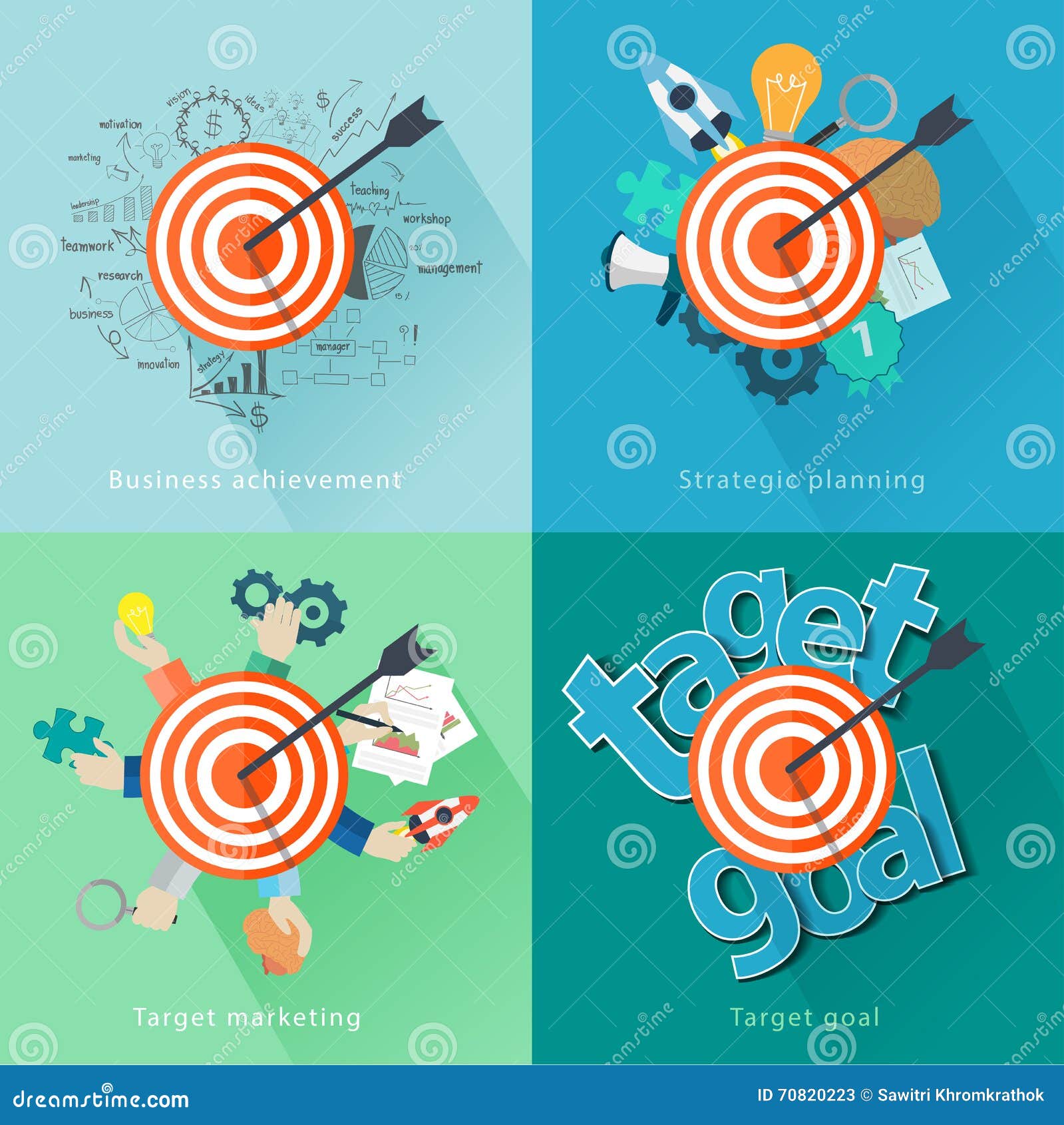 Background With Target, Reticle, Crosshair Symbol. Icon For Foca Vector ...