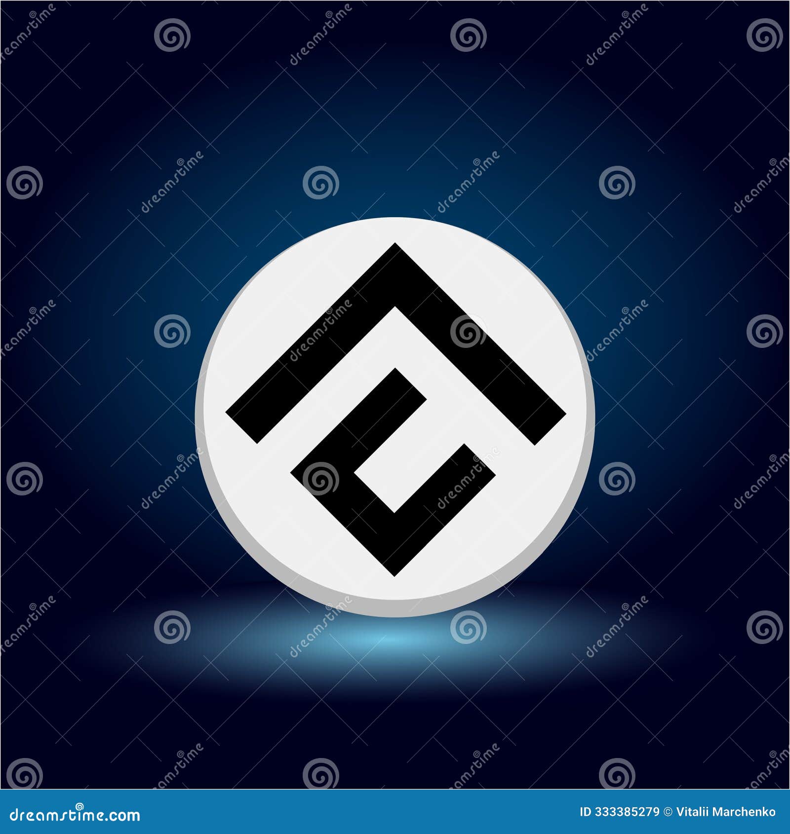 Vector Flat Conflux CFX Token Symbol on Blue Background Editorial Stock ...