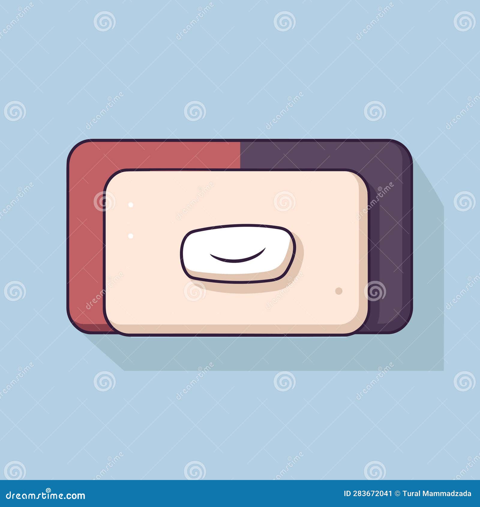 Vector of a Flat Design Button with a Smiley Face Icon Stock Vector ...
