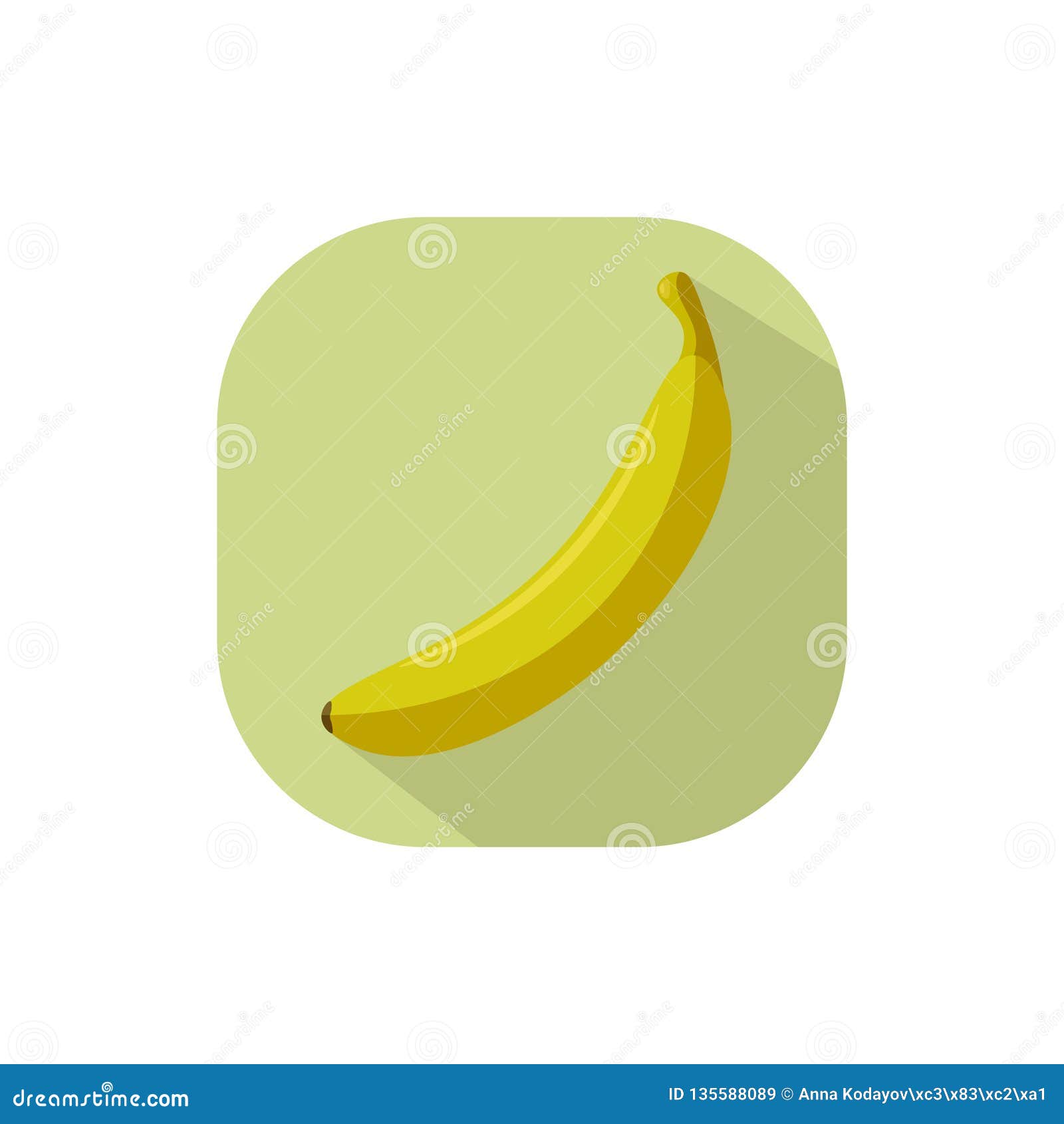 Flat design Banana stock illustration. Illustration of eating - 135588089 Flat design Banana stock illustration. Illustration of eating - 135588089