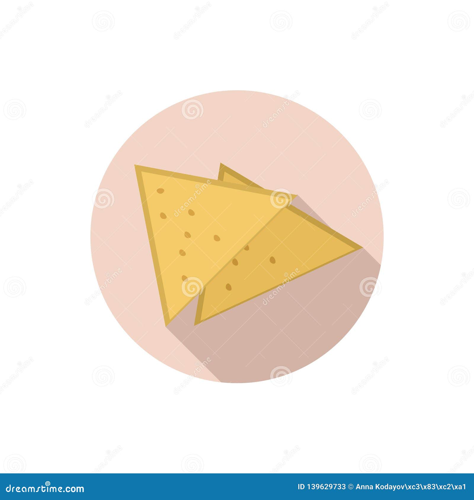 Flat design Tortilla Chips stock vector. Illustration of cooking ...