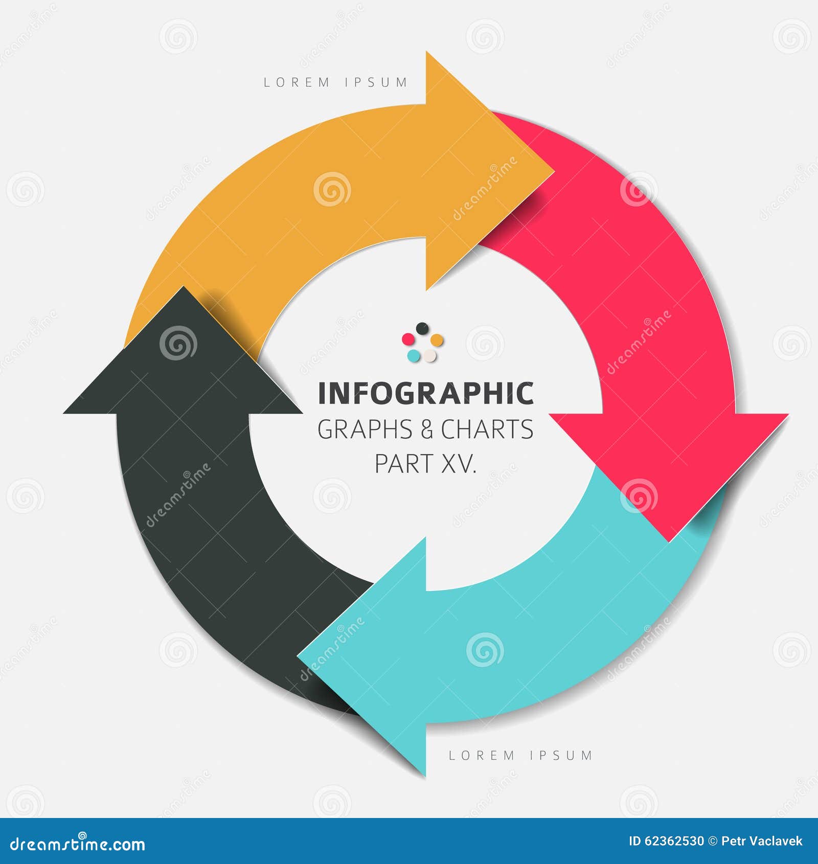 5 Elements Of Cycle Nature With Circle Sign. Water, Wood, Fire, Earth ...