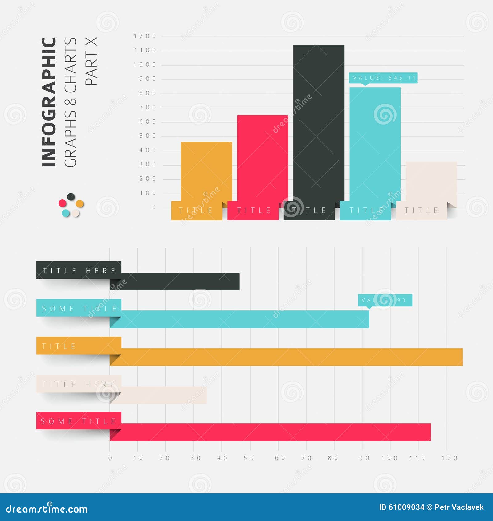 Vector Flat Design Infographic Elements Stock Vector - Illustration of ...