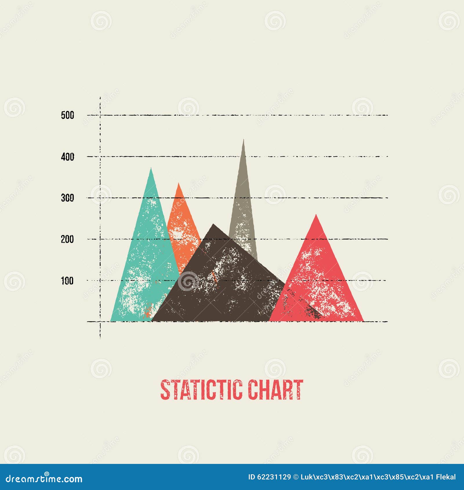 Vector Flat Design Infographics Statistics Chart and Graph Stock Vector ...