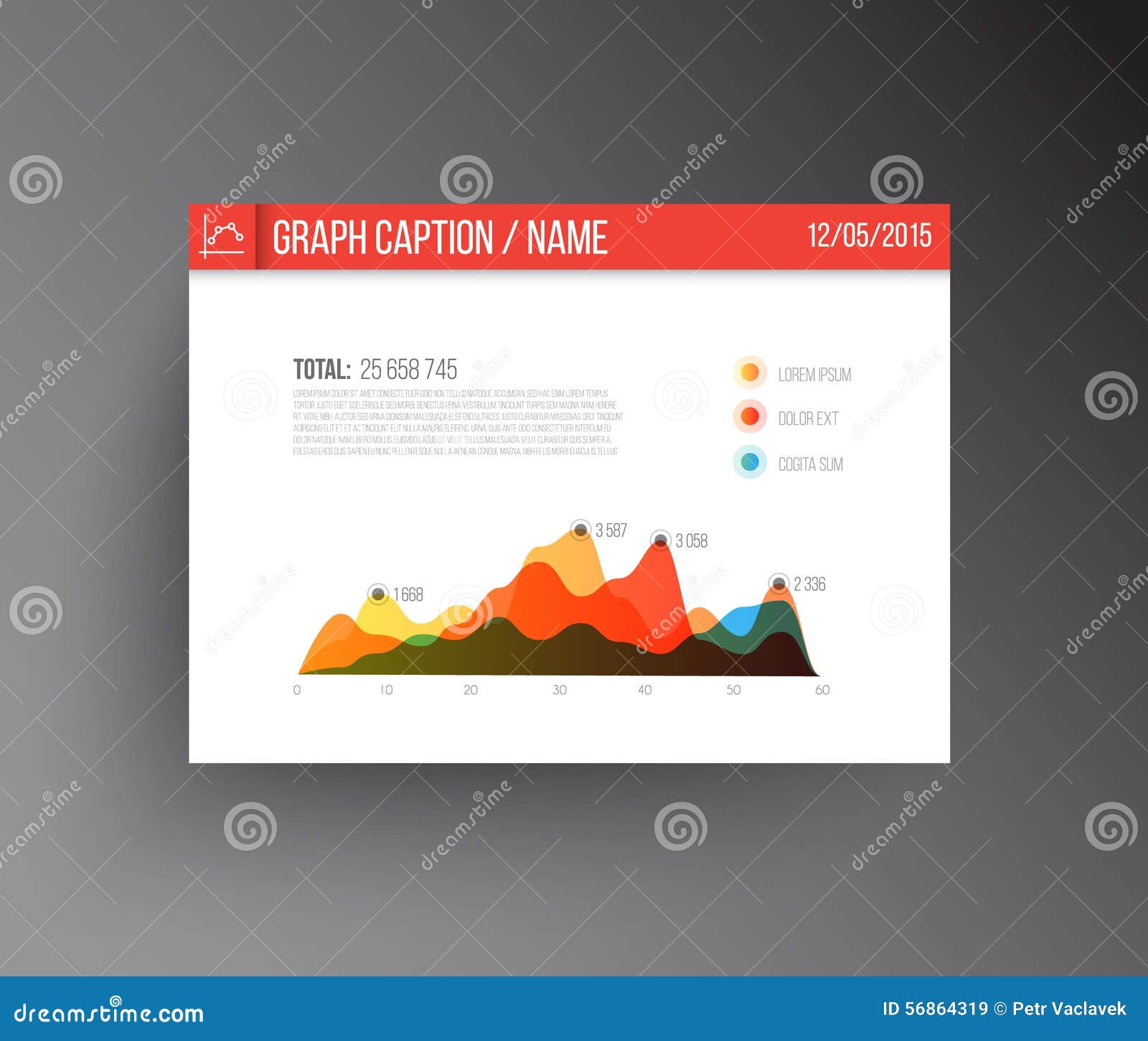 Vector Flat Design Infographics Statistics Graph Stock Vector ...