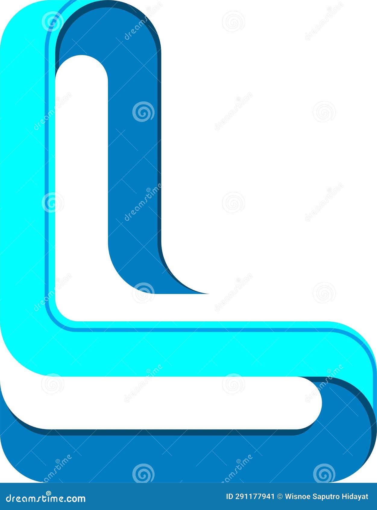 Vector Flat Design Letter L Logo Stock Vector - Illustration of ...