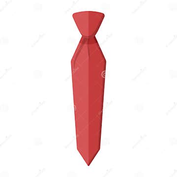 Vector Flat Design Red Tie stock illustration. Illustration of drawing ...