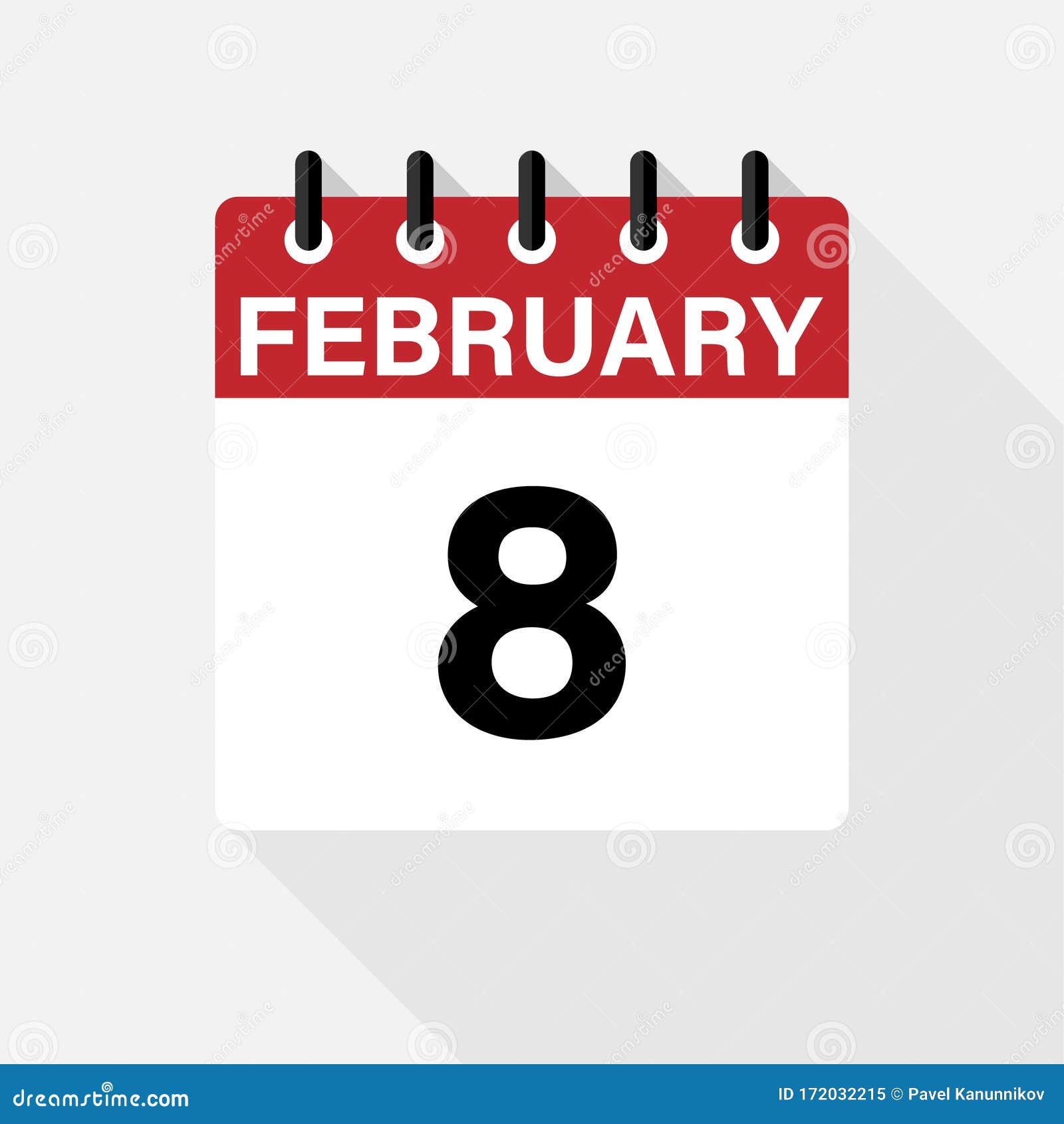 Vector Flat Dezign daily Calendar Icon. Day , Month Stock Vector ...