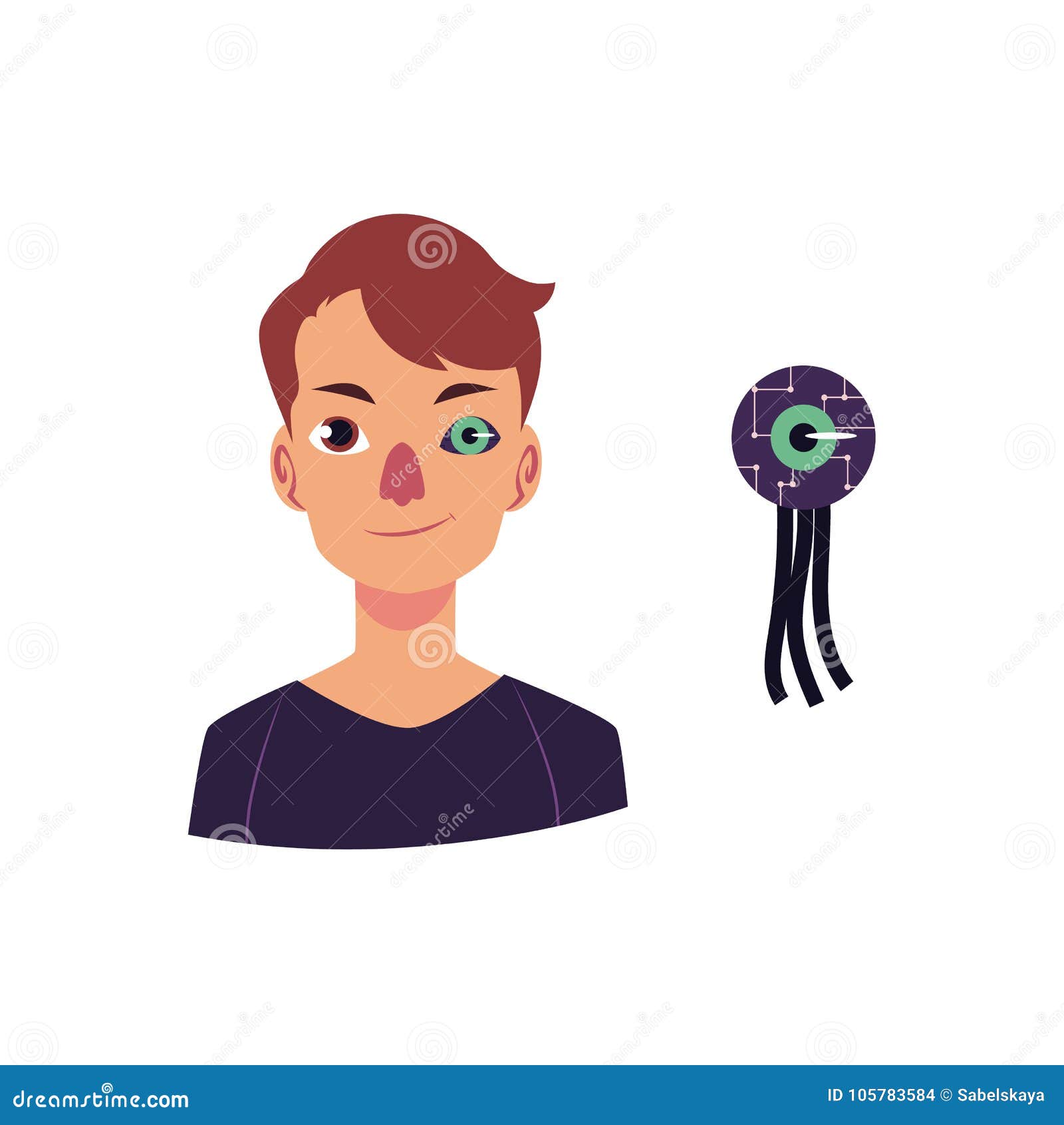 Eye Prosthesis Stock Illustrations – 578 Eye Prosthesis Stock ...