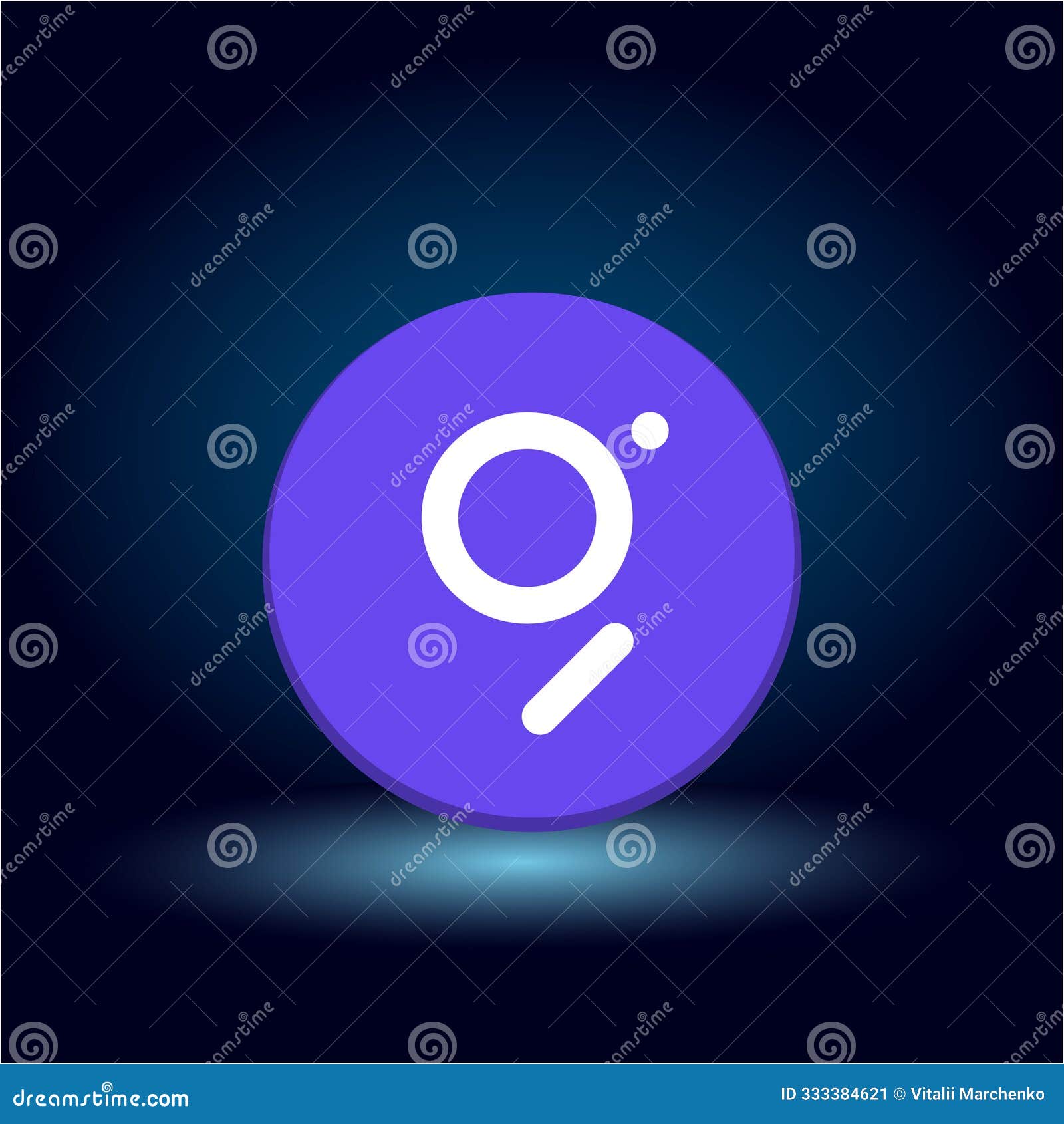 Vector Flat the Graph GRT Token Symbol on Blue Background Editorial ...