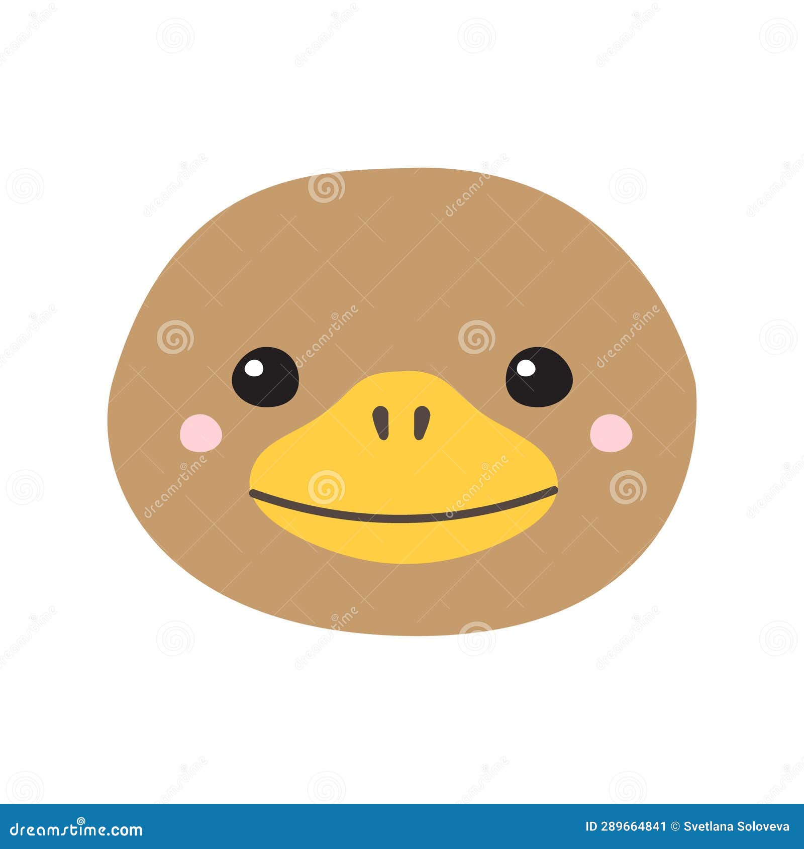 Platypus Or Duckbill Icon Black Color Illustration Flat Style Simple ...