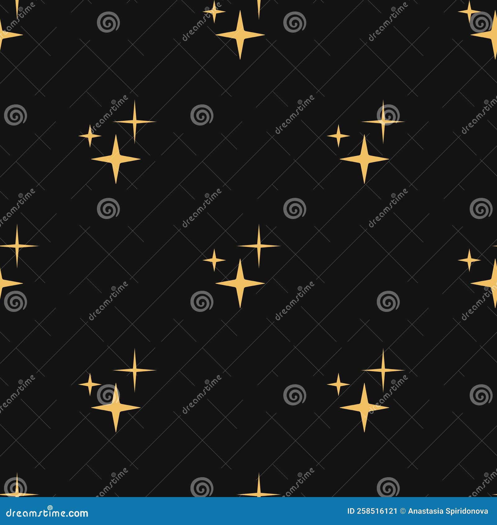 Vector Flat Hand Drawn Seamless Pattern with Star, Sun. Flat Vector ... Vector Flat Hand Drawn Seamless Pattern with Star, Sun. Flat Vector ...