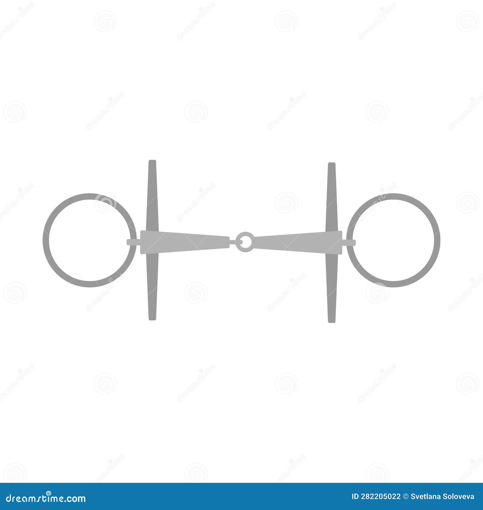 Vector Flat Horse Equestrian Bit Stock Vector - Illustration of jumping ...