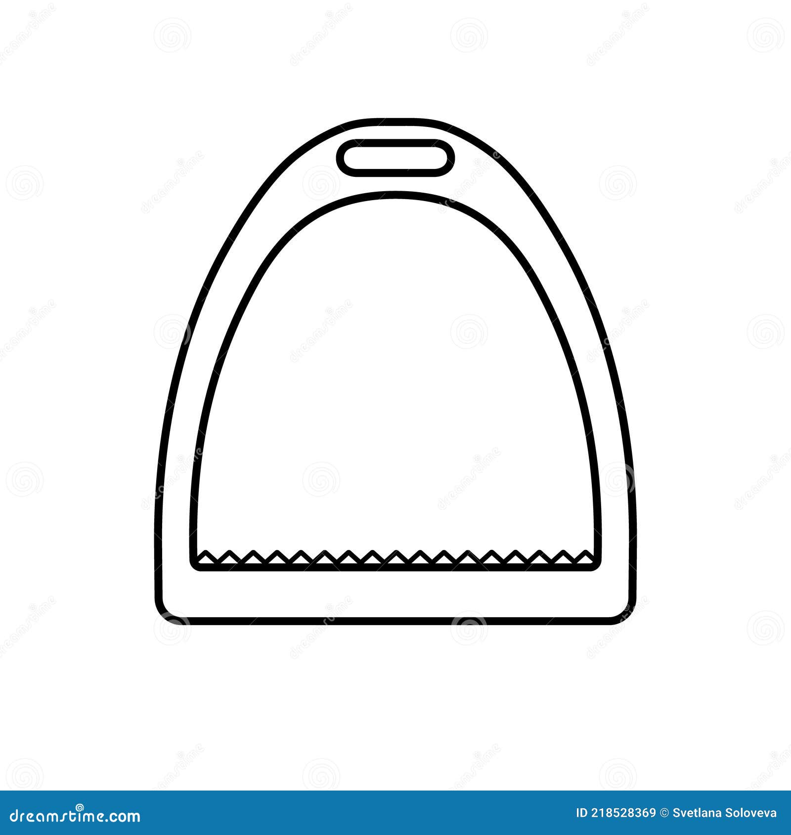 Vector Flat Horse Equestrian Saddle Stirrup Stock Illustration ...