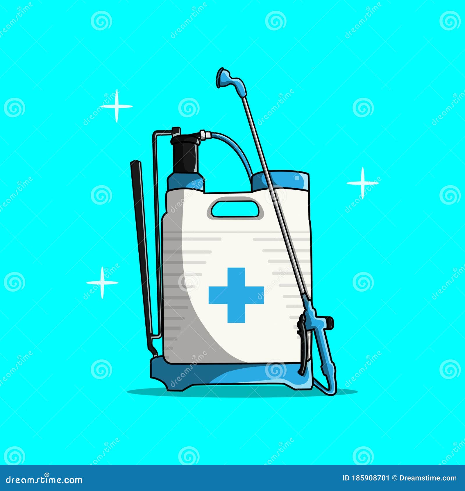 Disinfectant Spray stock vector. Illustration of sanitizer - 185908701