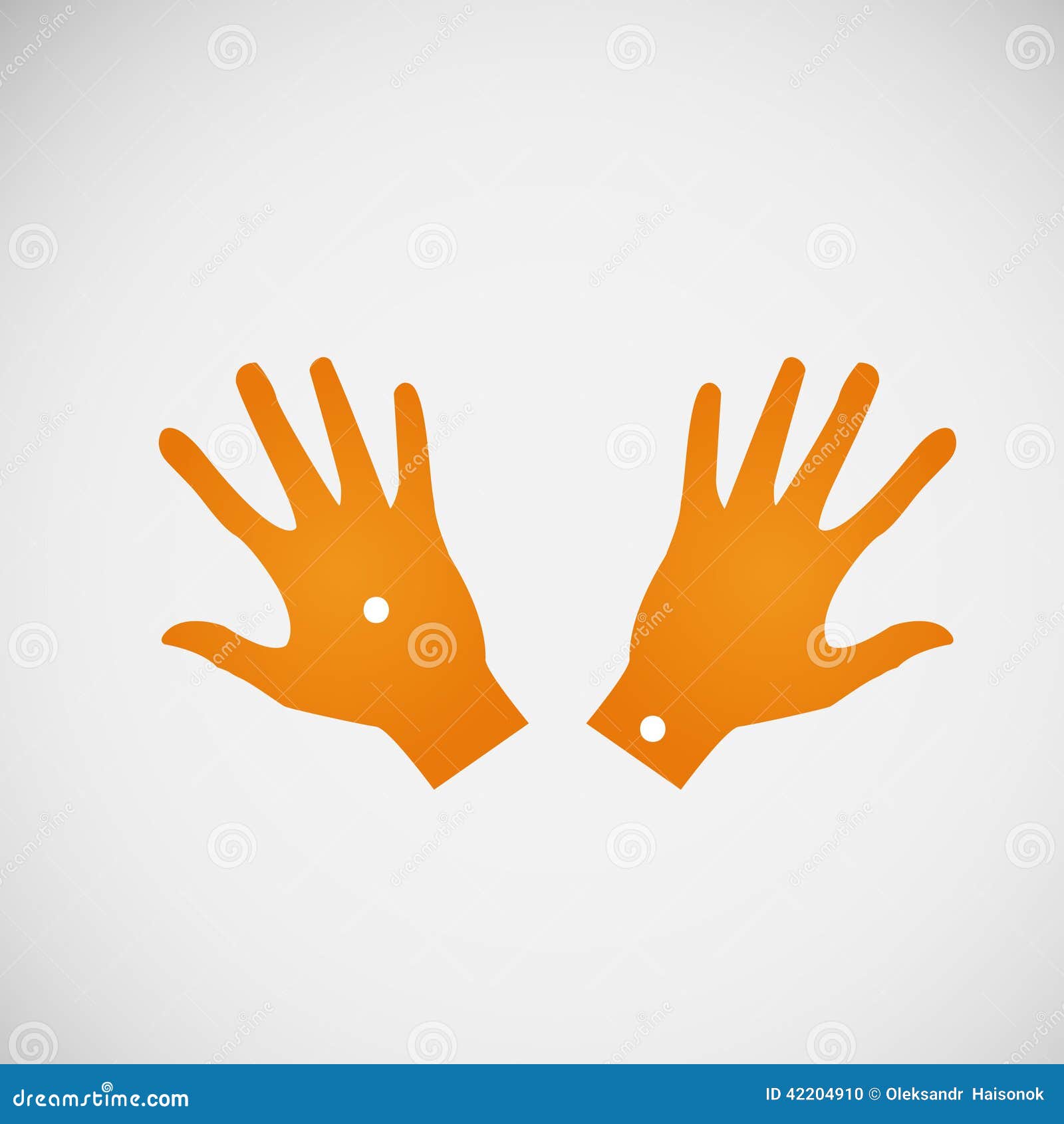 Vector Flat Icon Hands. Color Abstraction Eps Stock Vector ...