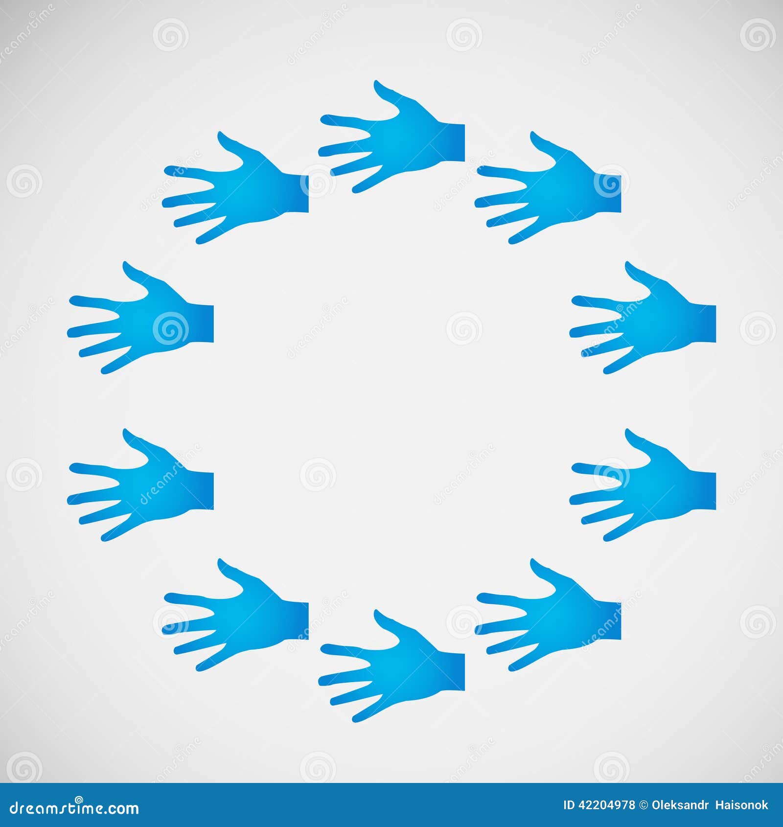 Vector Flat Icon Hands. Color Abstraction Eps Stock Vector ...