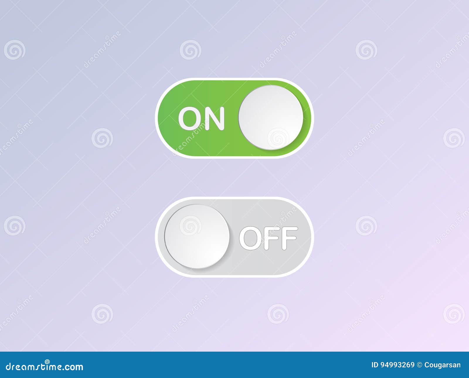 Switch Off On Button Toggle Digital Turn Icon. On Off Slider Activate ...