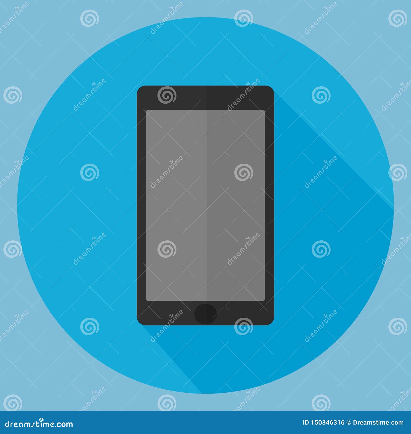 Smartphone Icon in the Style Flat Design Stock Illustration ...