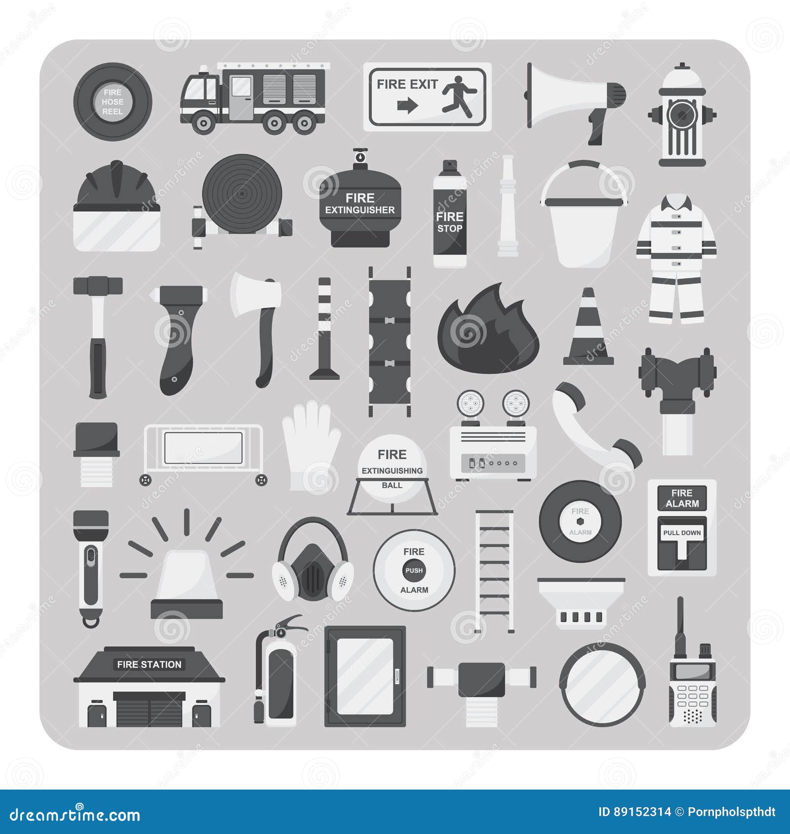 Valves Icons And Symbols Set. Vector Illustration | CartoonDealer.com ...