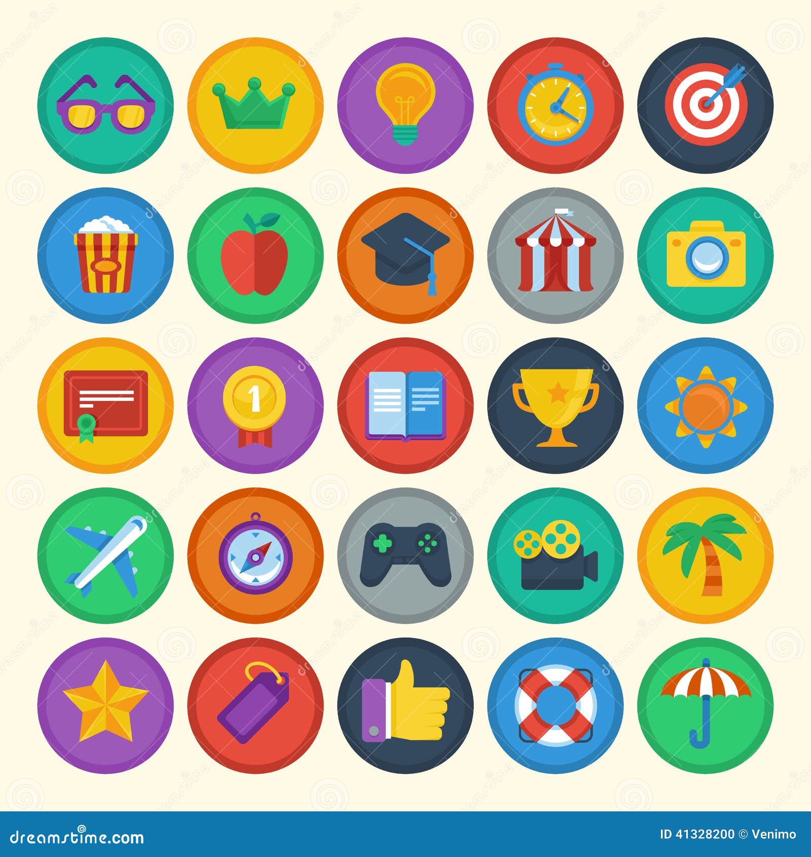 Vector flat icons set stock vector. Illustration of element - 41328200 Vector flat icons set stock vector. Illustration of element - 41328200