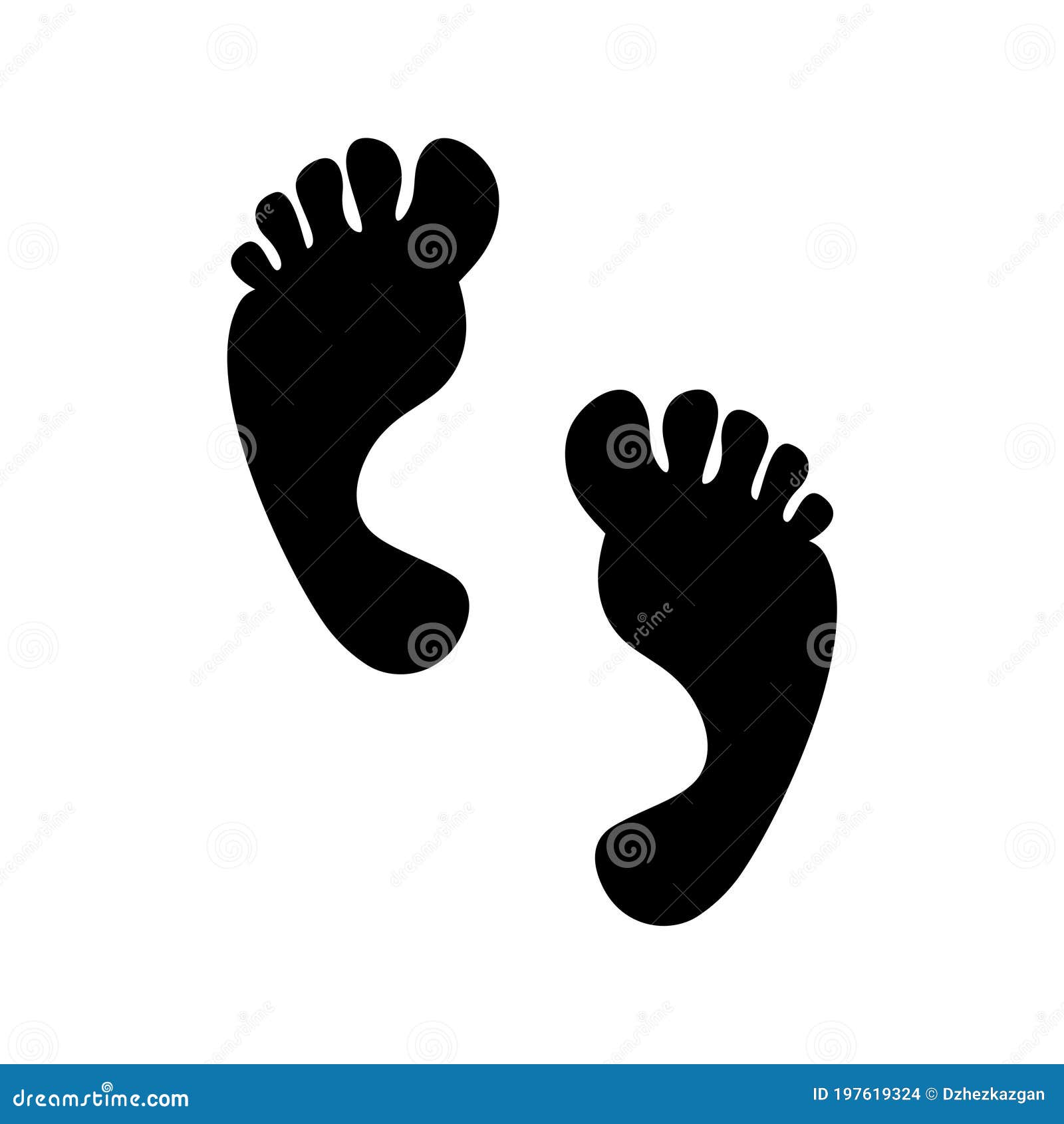 VECTOR. Flat Illustration of Feet. Flat Design. for Any Use Stock ...