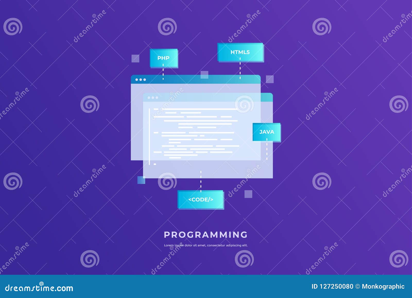 Concept of Programming and Software. Open Web Pages with Coding and ...