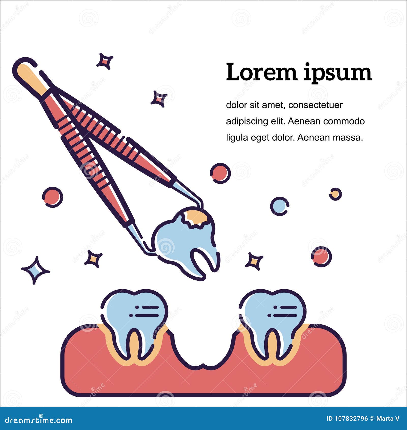 Vector Flat Illustration on White Background in Cartoon Style ...