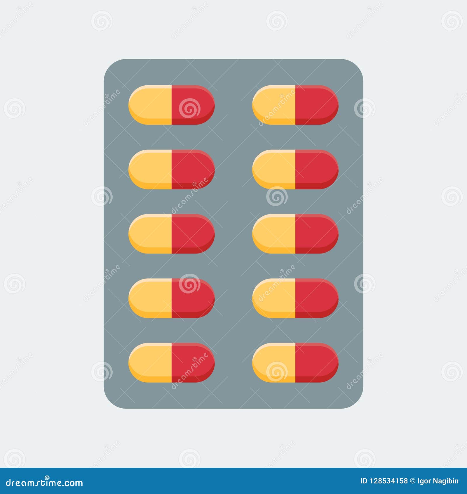 Pills for Oral Administration. Stock Illustration - Illustration of ...