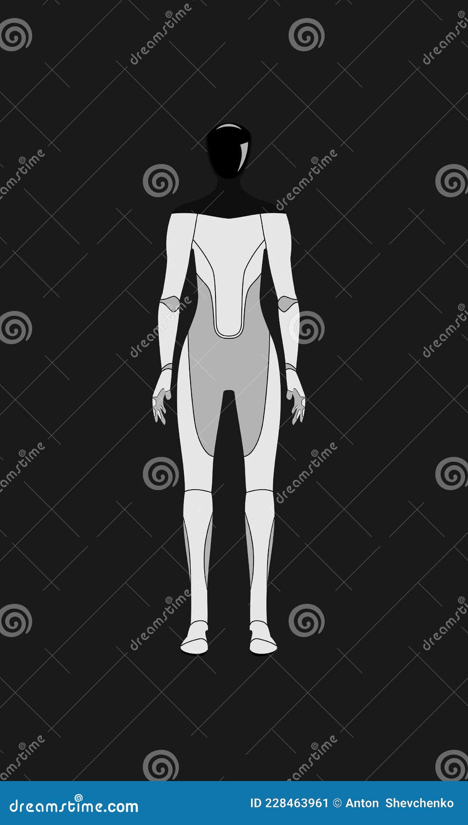 Tesla Bot vector stock vector. Illustration of beauty - 228463961