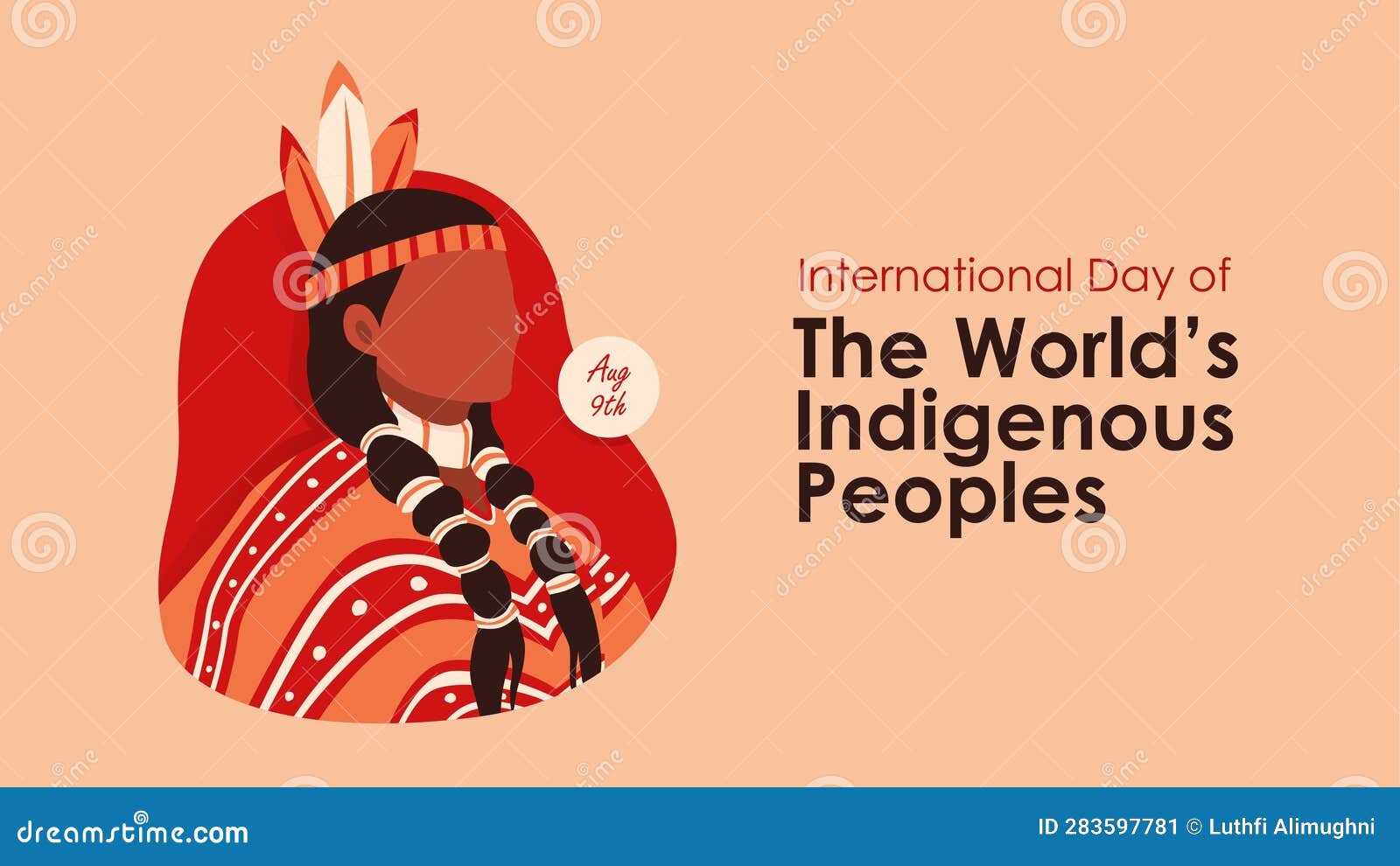 Vector Flat International Day of the World S Indigenous Peoples Banner ...